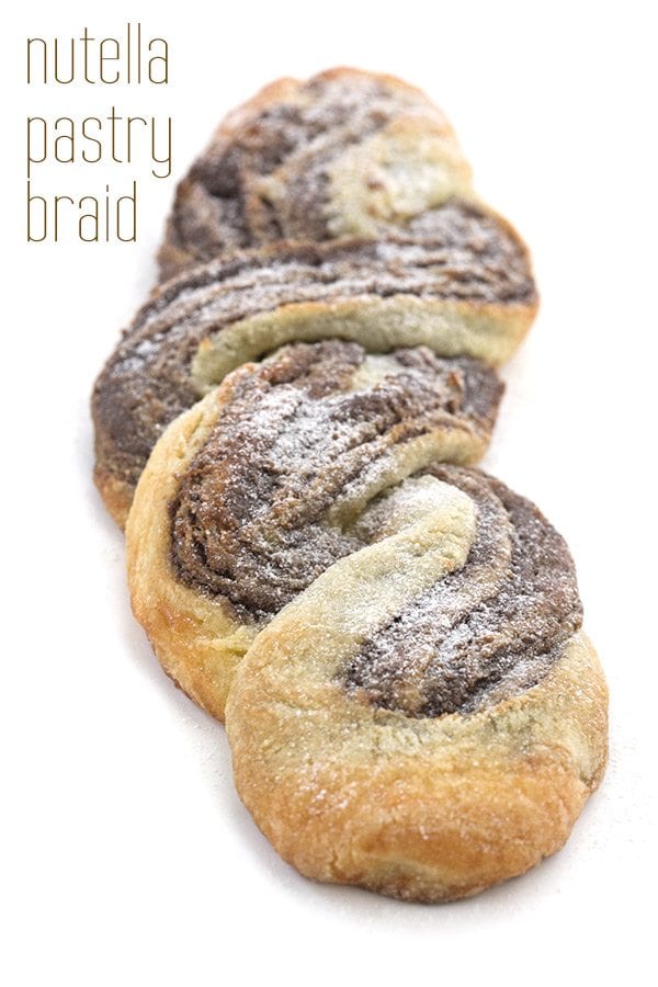 Keto Nutella Pastry Braid - All Day I Dream About Food