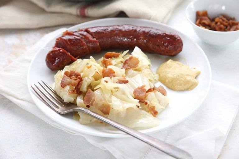 Keto Fried Cabbage - Instant Pot Recipe - All Day I Dream About Food