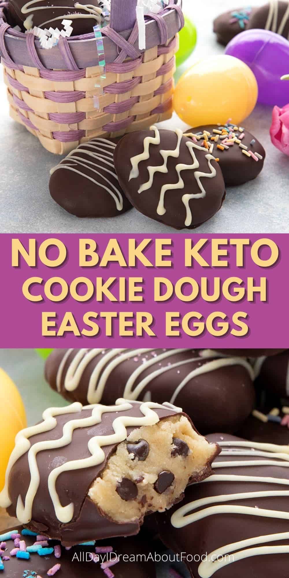 Keto Cookie Dough Easter Eggs - All Day I Dream About Food