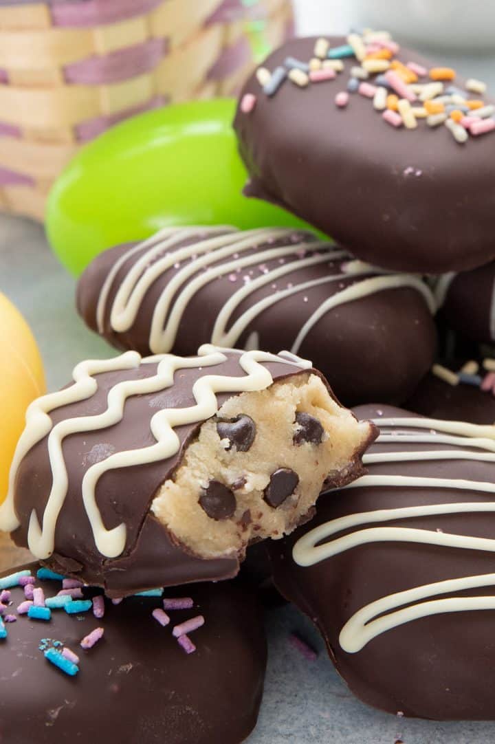 Keto Cookie Dough Easter Eggs - All Day I Dream About Food