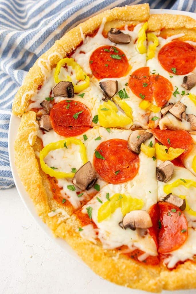 Keto Pizza Crust with Fathead Dough - All Day I Dream About Food