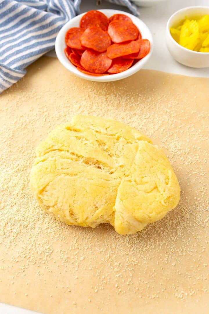 Keto Pizza Crust with Fathead Dough - All Day I Dream About Food