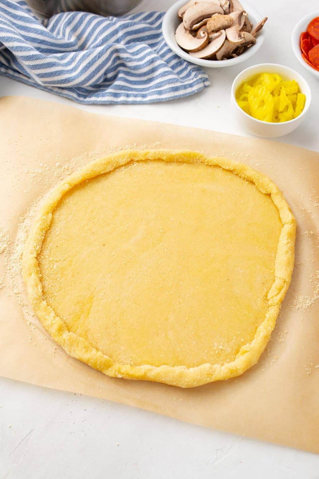 Keto Pizza Crust with Fathead Dough - All Day I Dream About Food