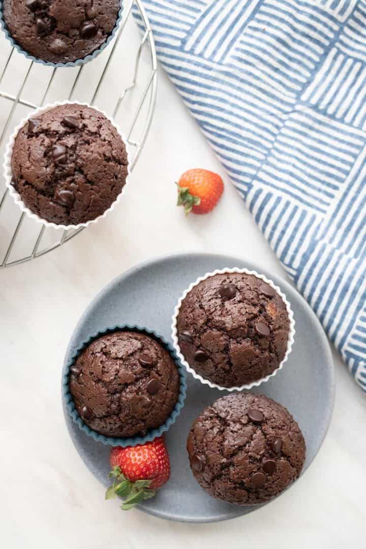 Chocolate Protein Muffins - All Day I Dream About Food