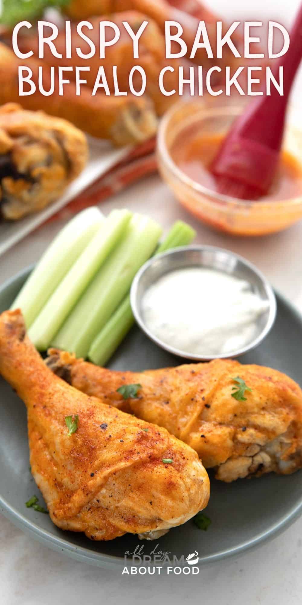 Crispy Baked Buffalo Chicken - All Day I Dream About Food
