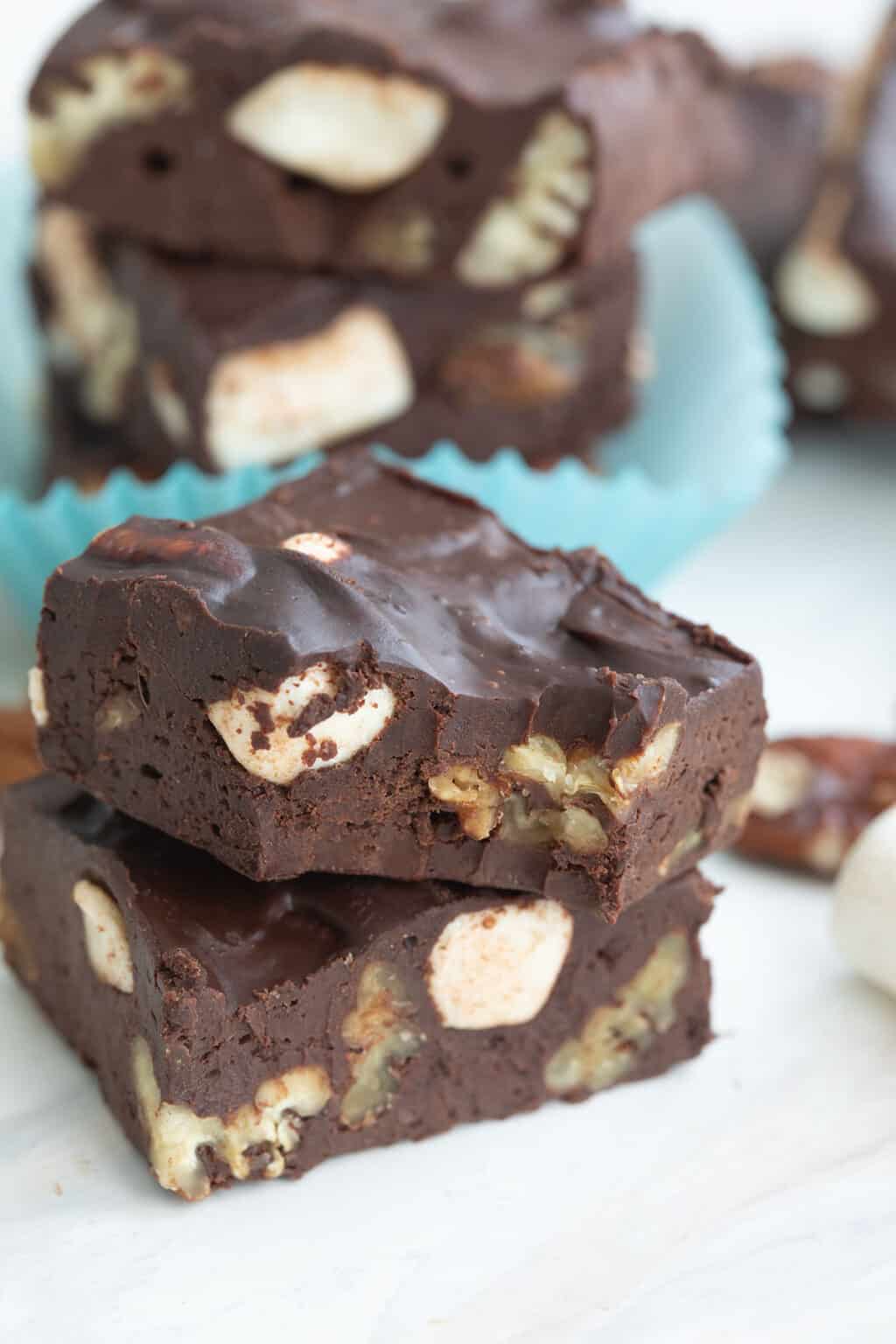 Sugar Free Fudge - Rocky Road! - All Day I Dream About Food