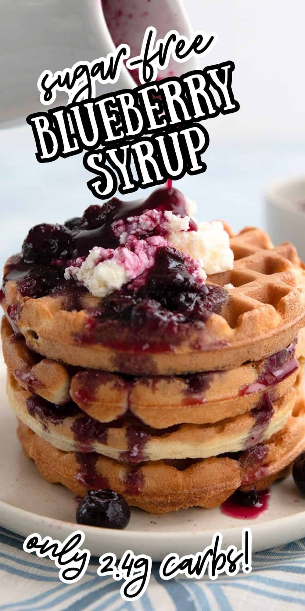 Keto Blueberry Syrup - All Day I Dream About Food