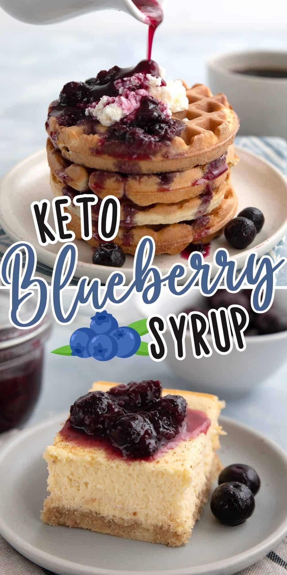 Keto Blueberry Syrup - All Day I Dream About Food