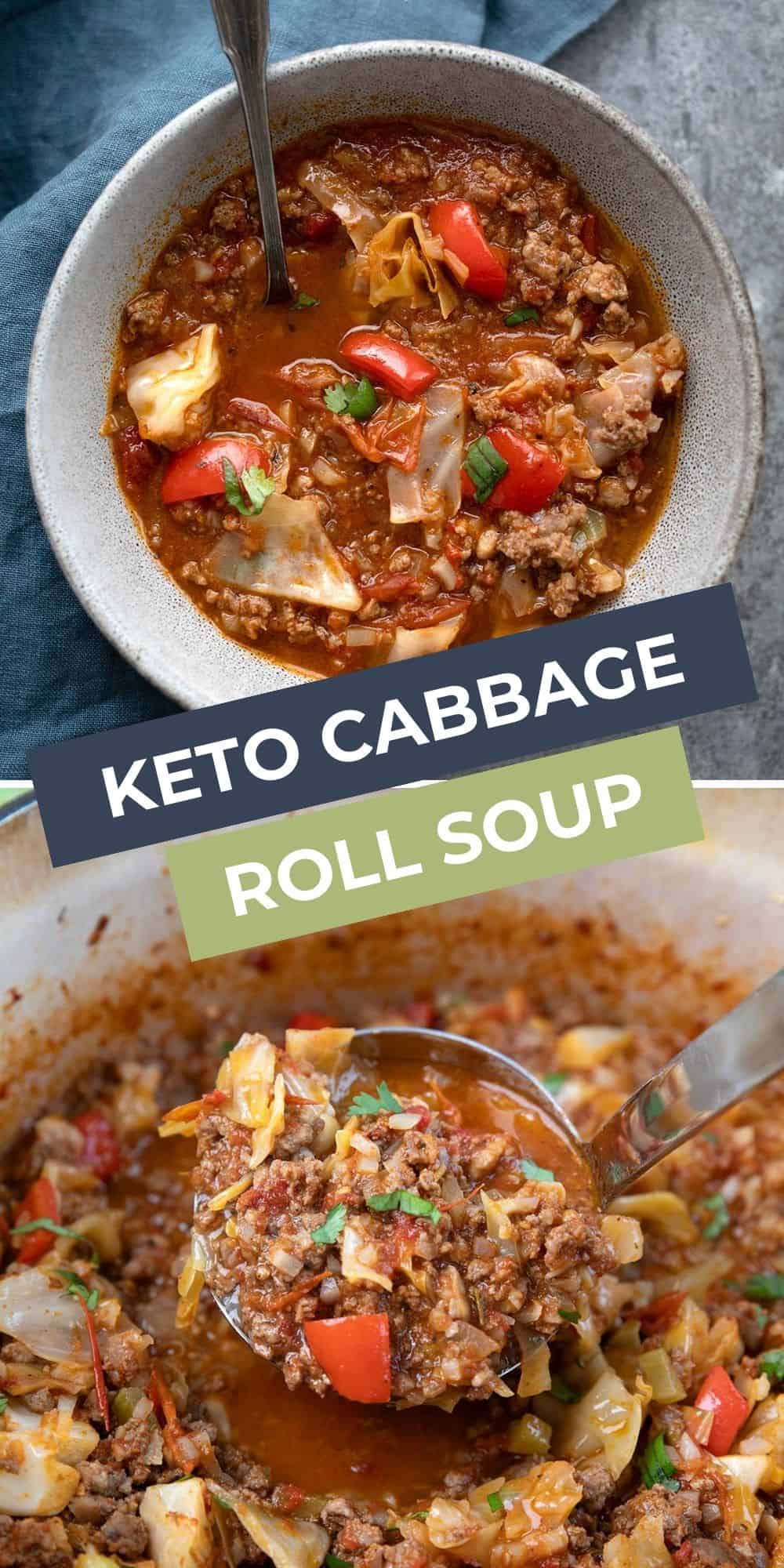 Keto Cabbage Roll Soup - All Day I Dream About Food