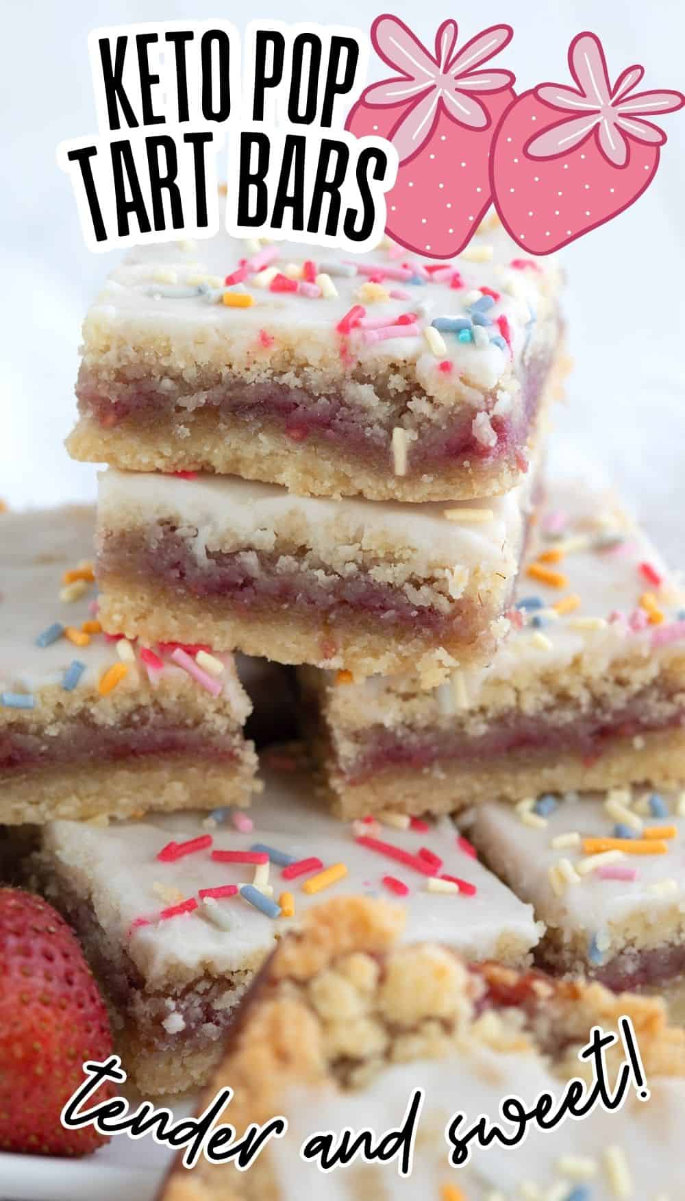 Keto Pop Tart Bars - All Day I Dream About Food