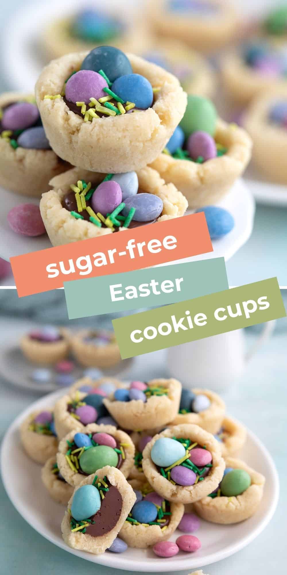 Keto Easter Cookie Cups - All Day I Dream About Food