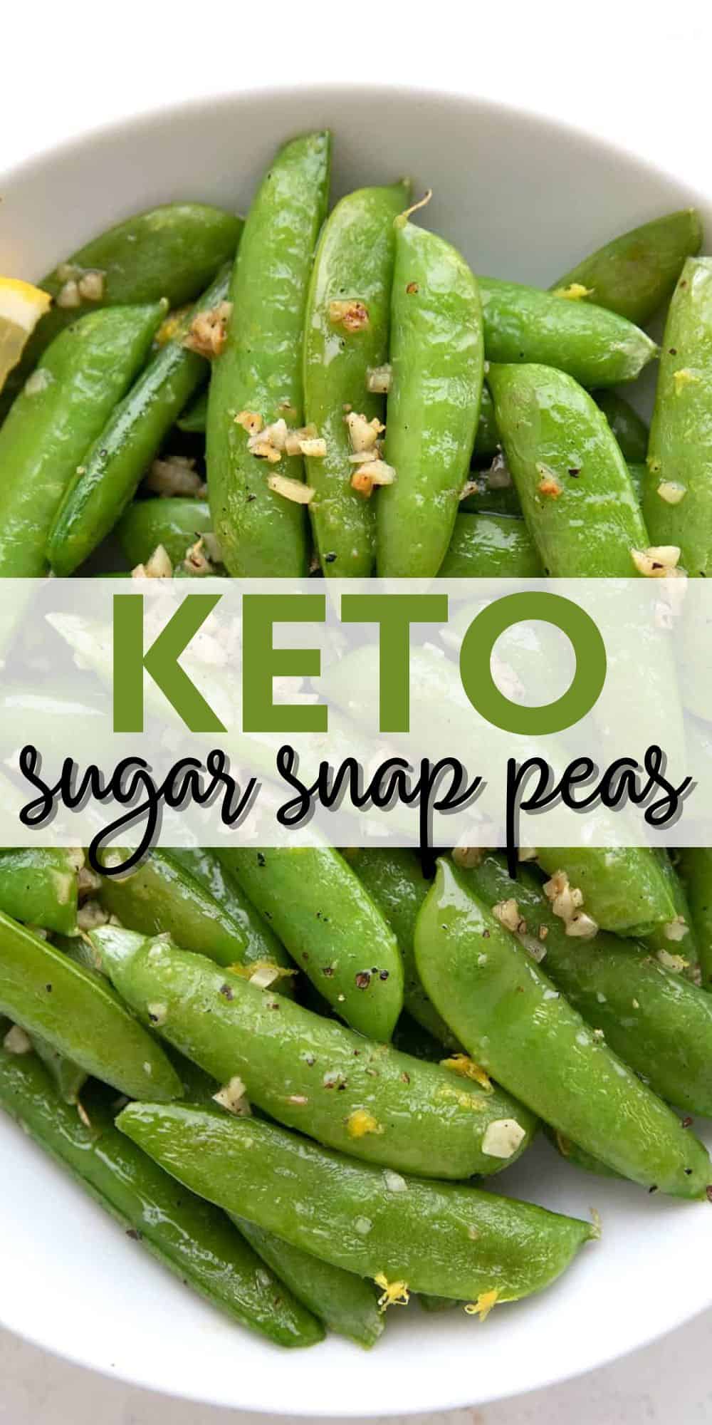 Sugar Snap Peas with Garlic and Lemon - easy fresh side dish!
