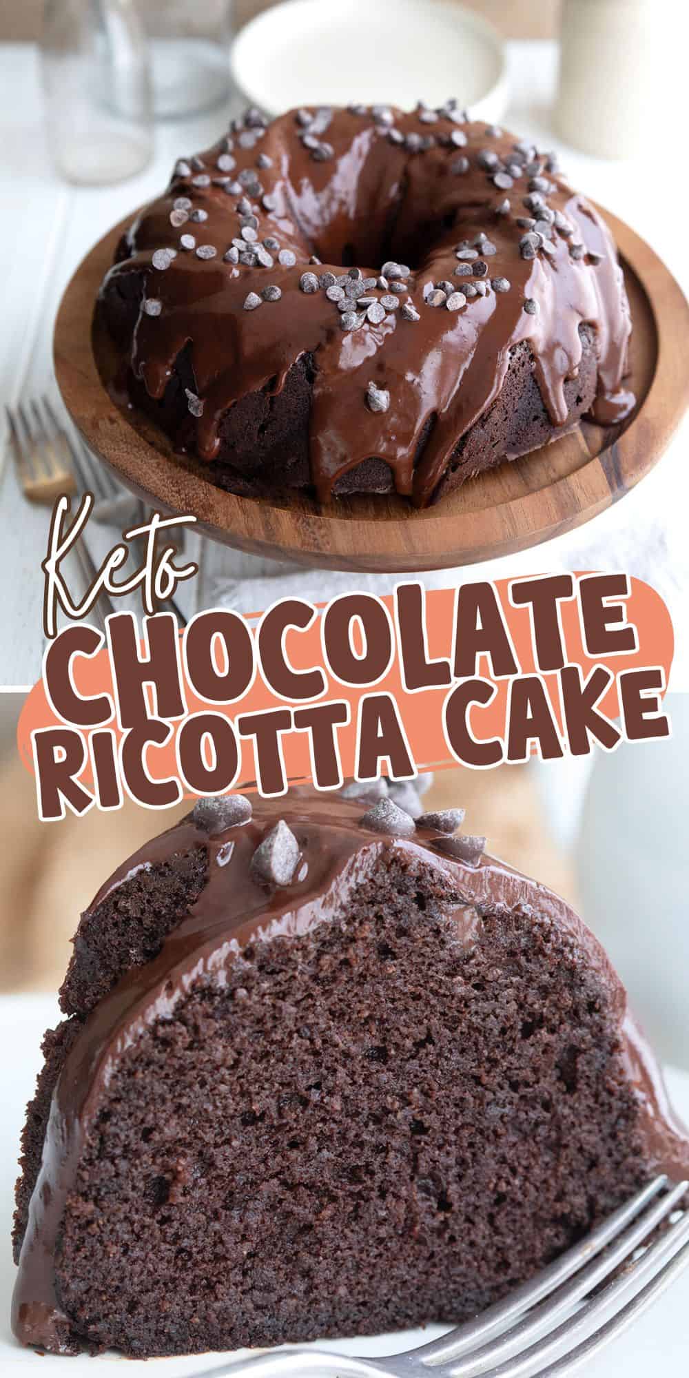 Keto Chocolate Ricotta Cake - All Day I Dream About Food