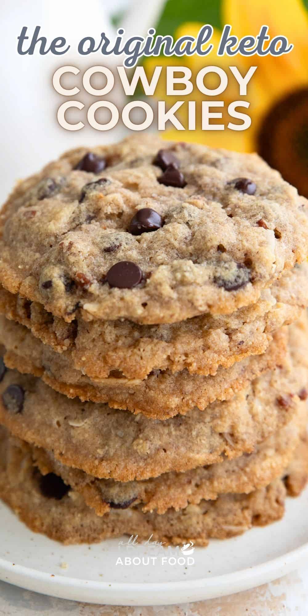 Keto Cowboy Cookies - All Day I Dream About Food
