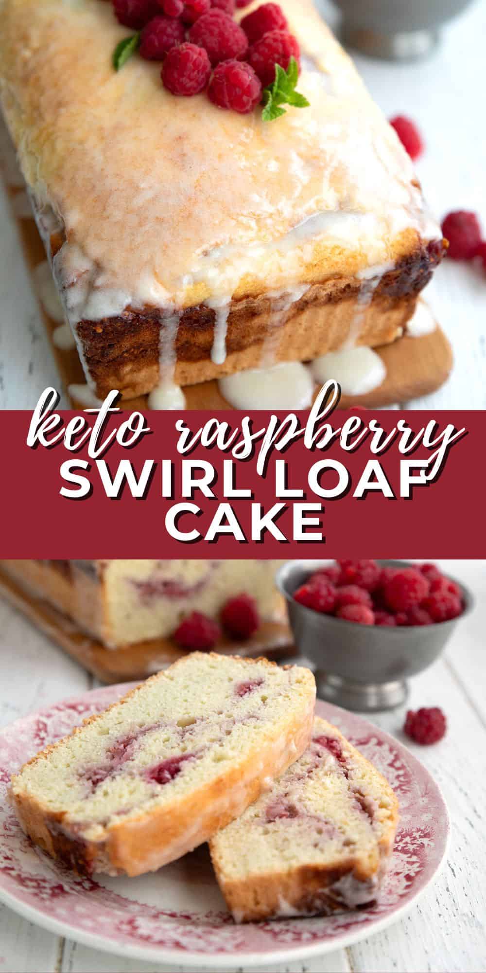 Keto Raspberry Swirl Loaf - All Day I Dream About Food