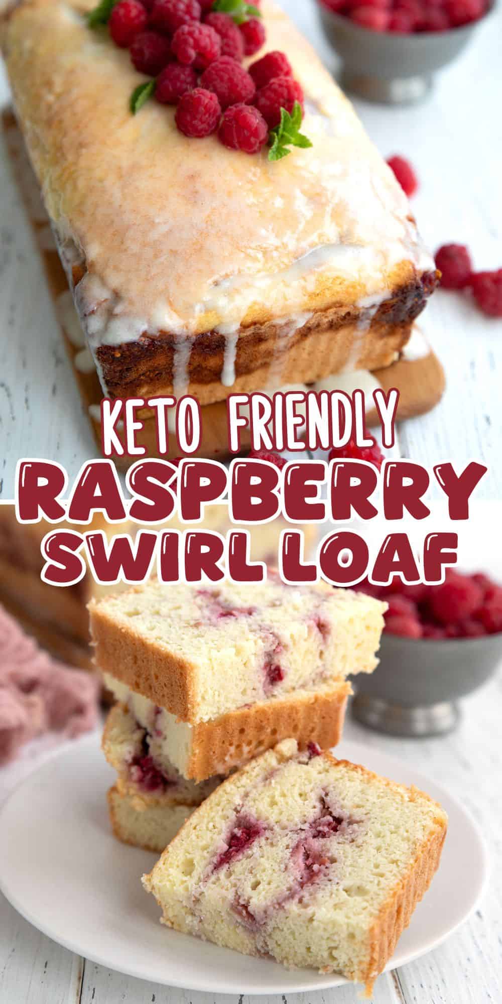 Keto Raspberry Swirl Loaf - All Day I Dream About Food