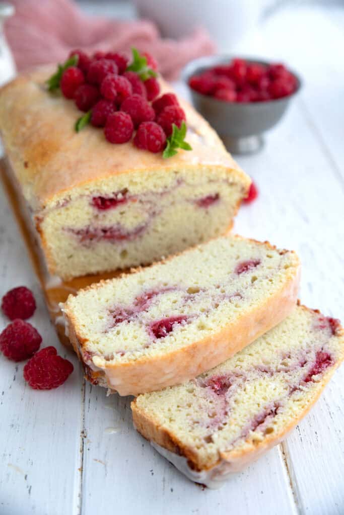 Keto Raspberry Swirl Loaf - All Day I Dream About Food