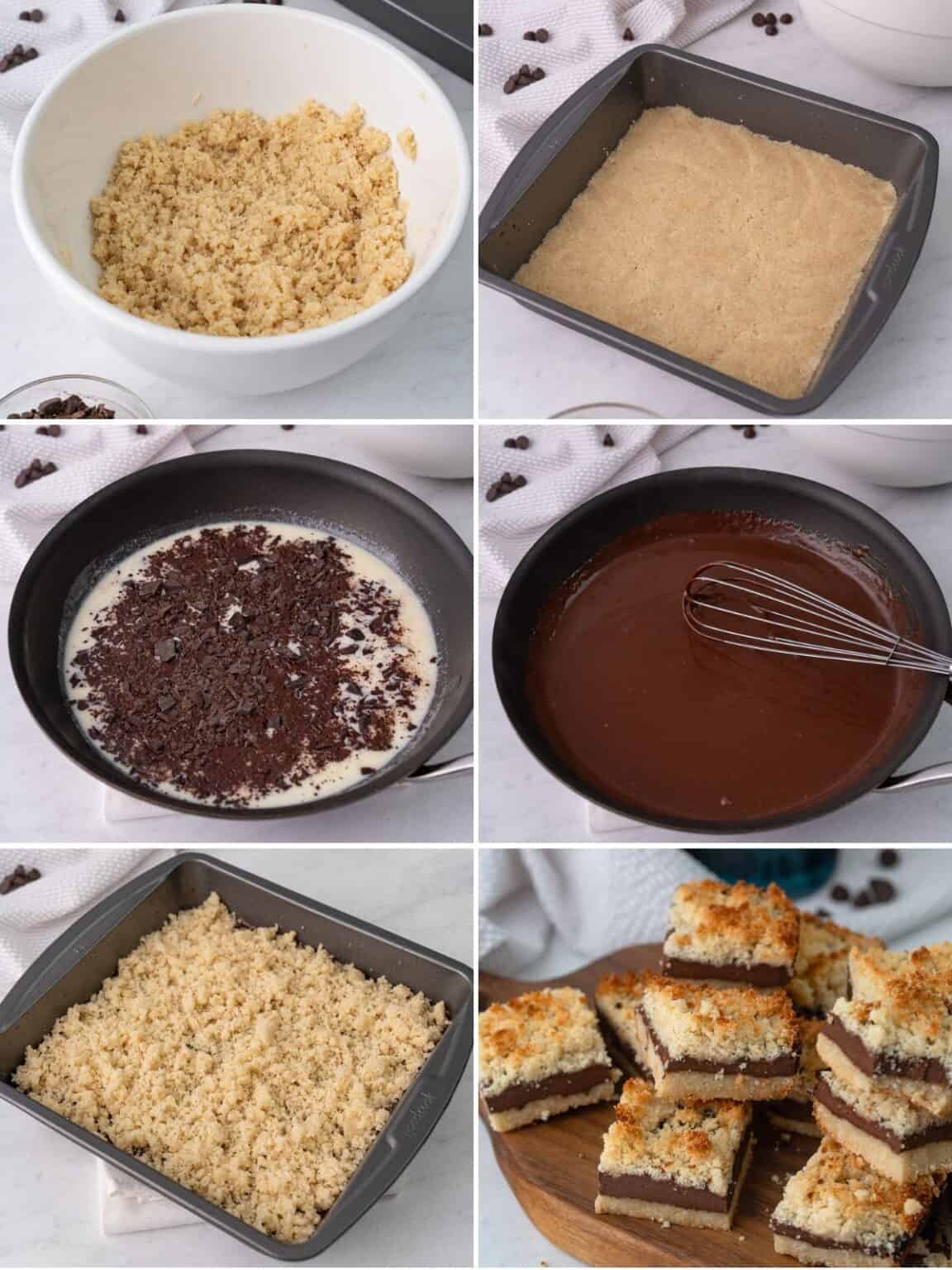Keto Fudge Crumb Bars - All Day I Dream About Food