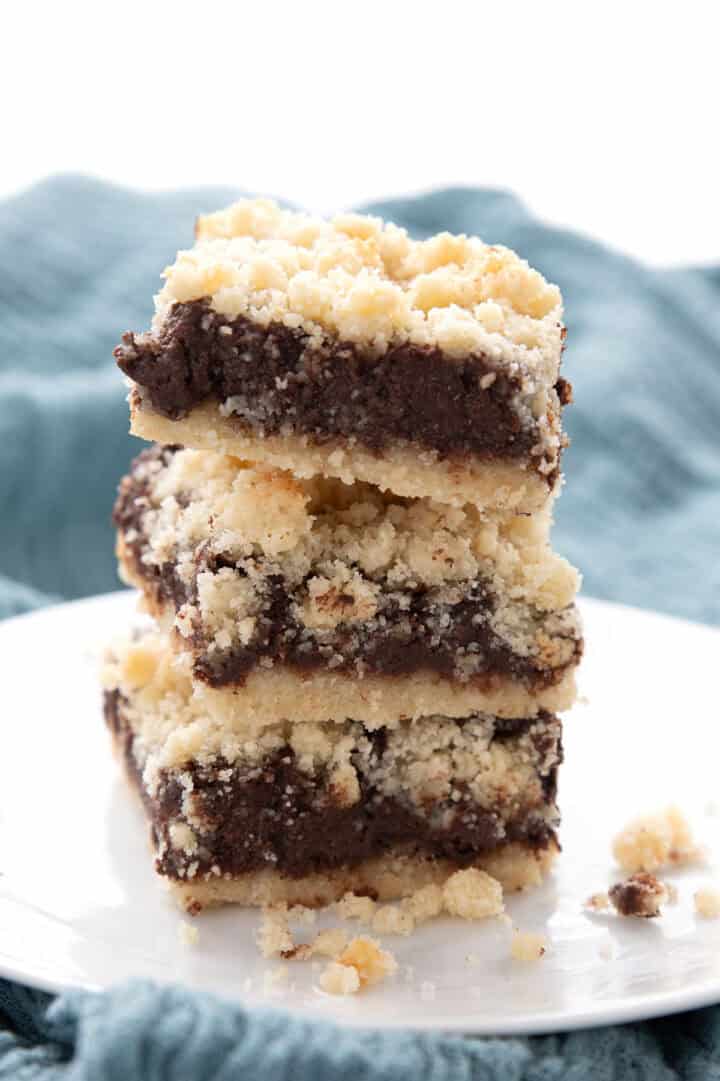 Keto Fudge Crumb Bars - All Day I Dream About Food