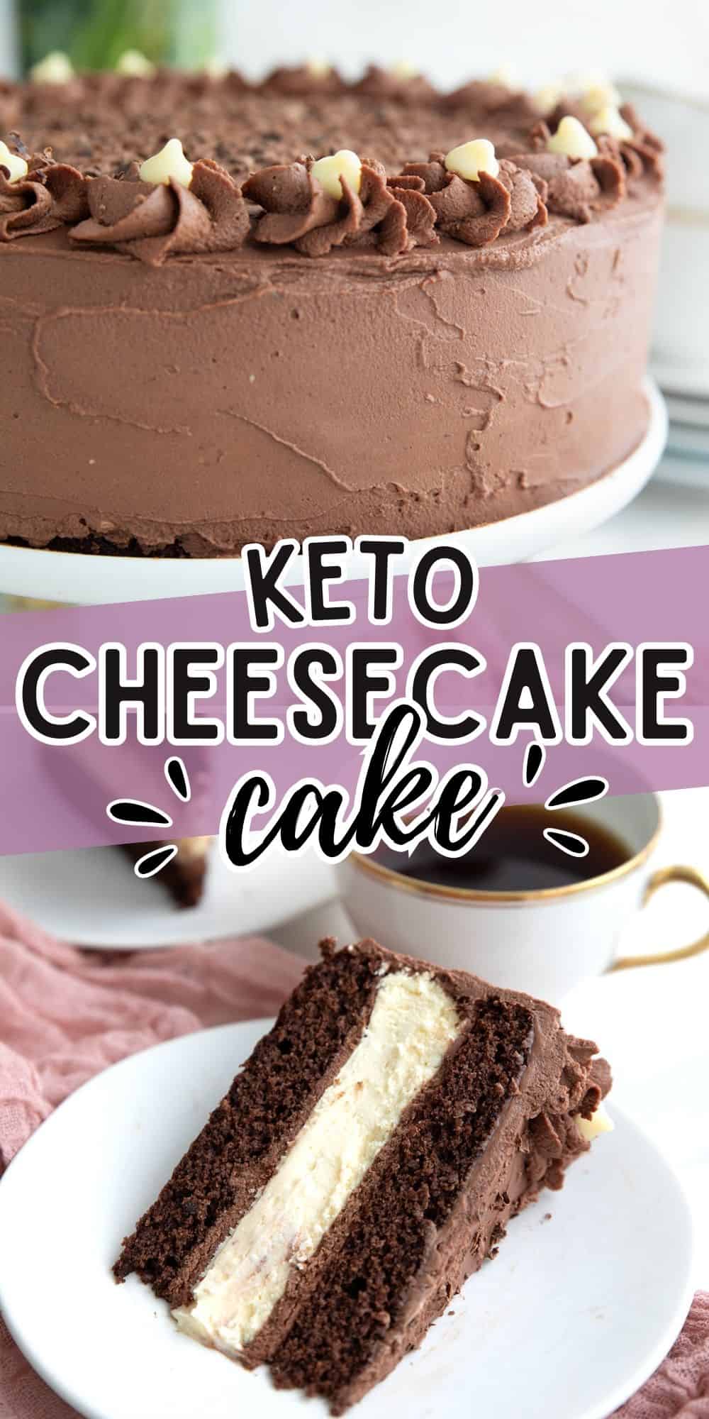 Keto Cheesecake Cake - All Day I Dream About Food