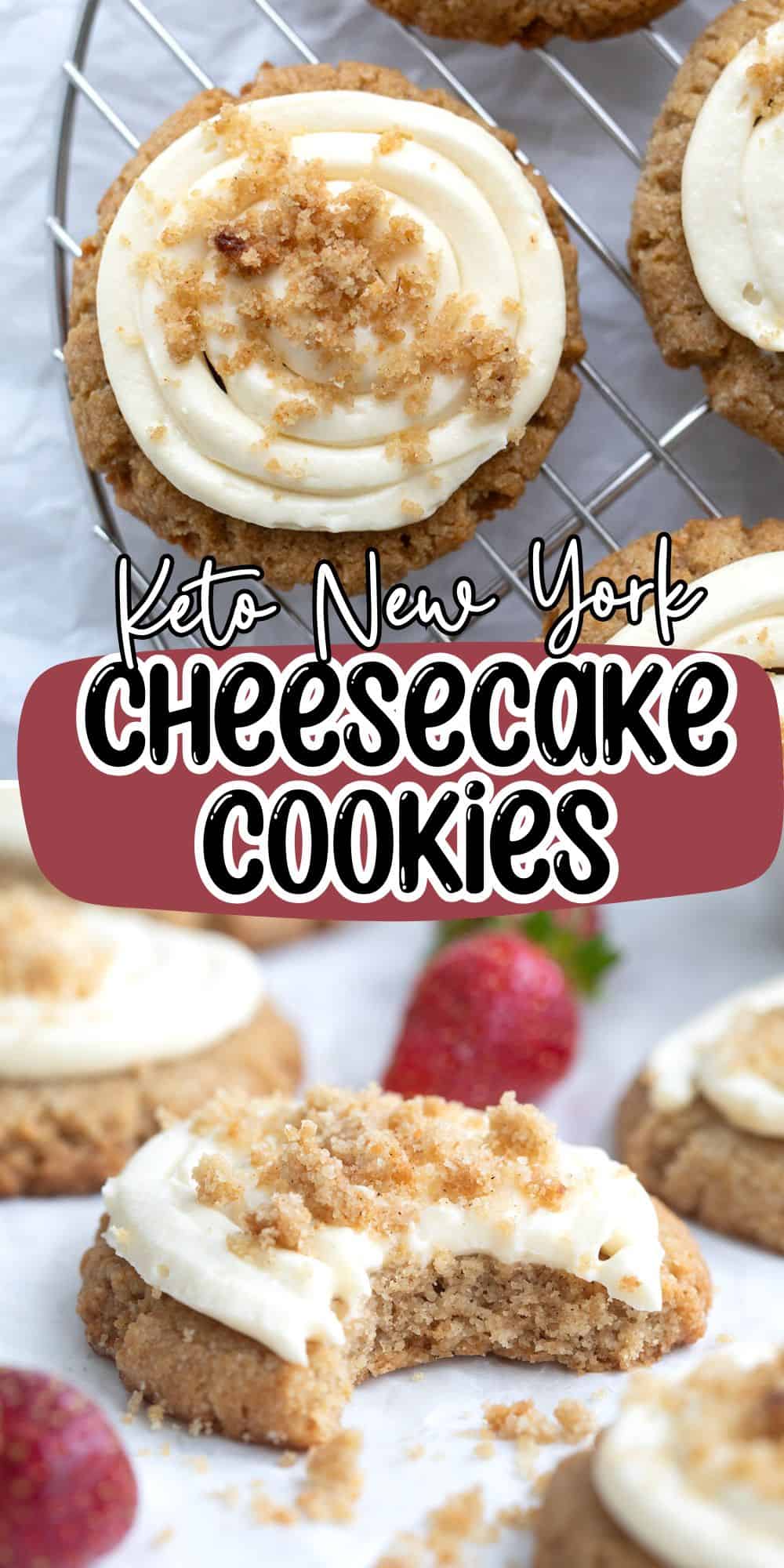 Keto New York Cheesecake Cookies - All Day I Dream About Food