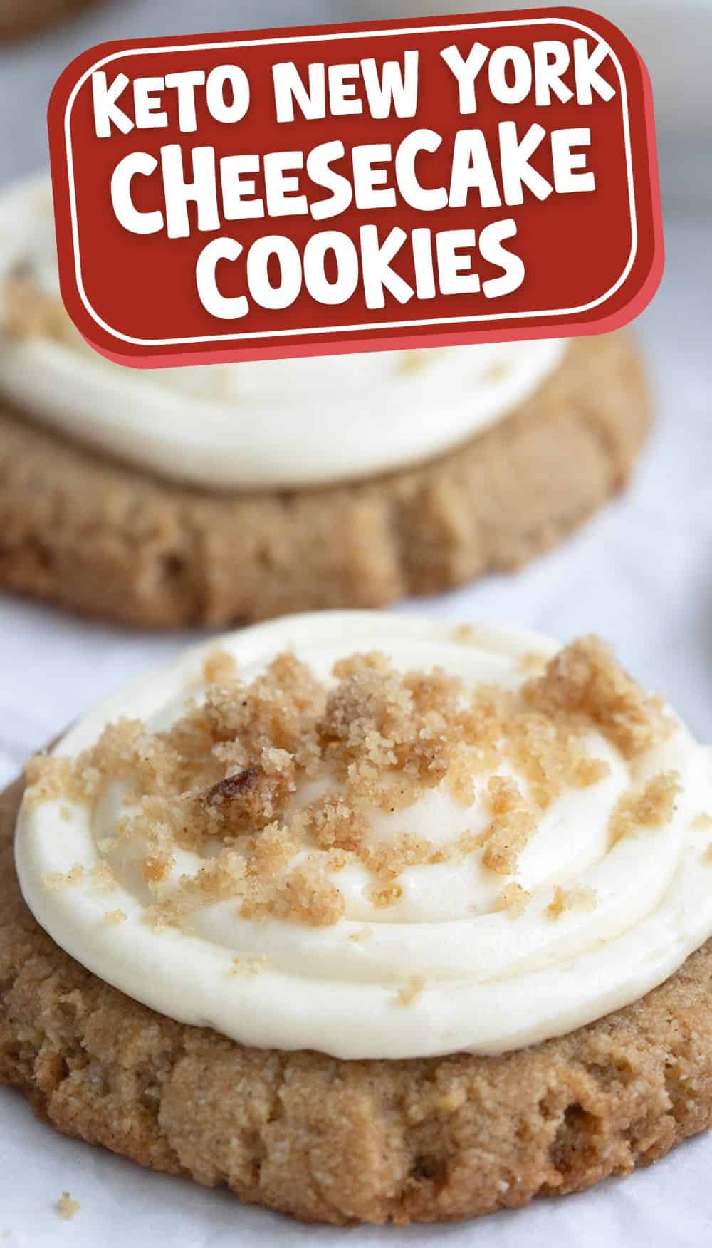 Keto New York Cheesecake Cookies - All Day I Dream About Food