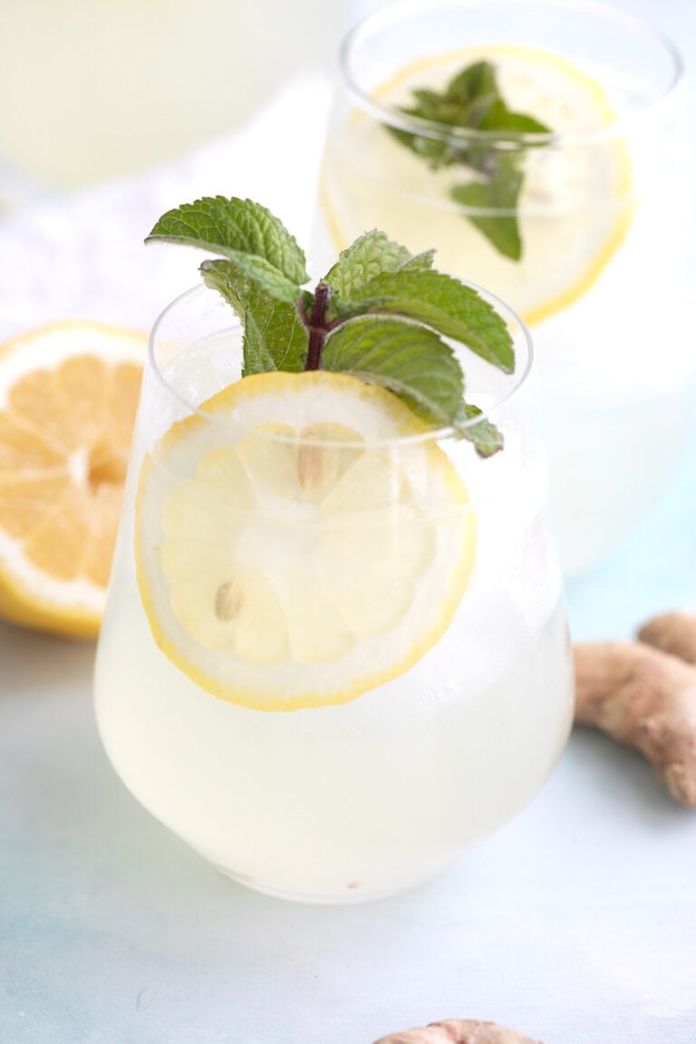 Sparkling Ginger Lemonade - Sugar-Free - All Day I Dream About Food