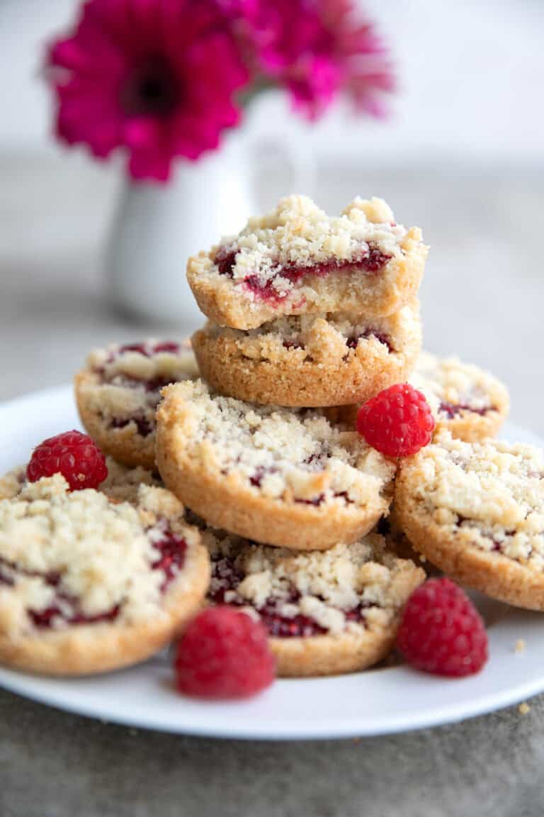 Keto Raspberry Crumble Cookies - All Day I Dream About Food