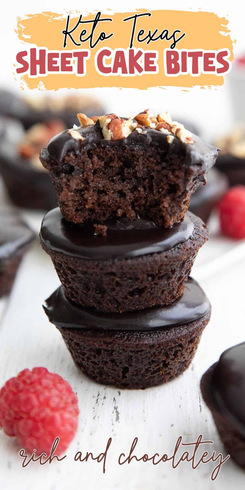 Keto Texas Sheet Cake Bites - All Day I Dream About Food