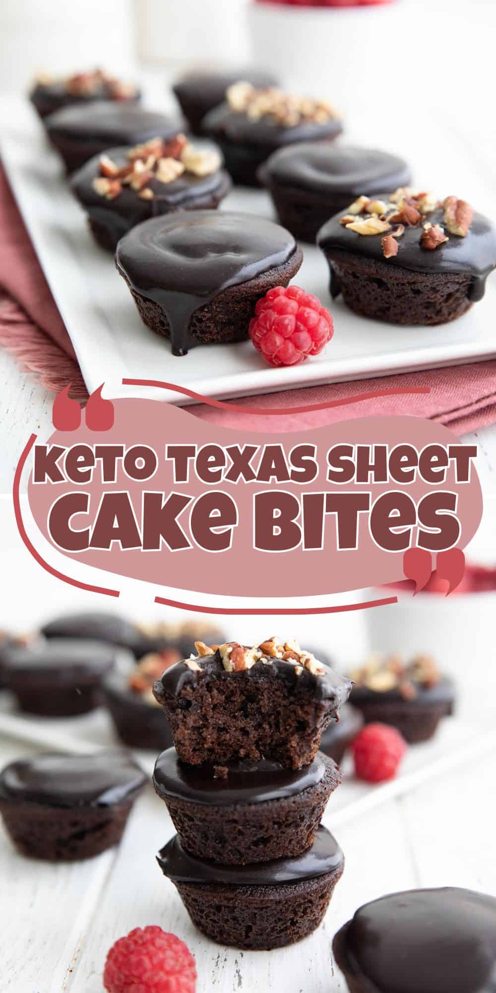 Keto Texas Sheet Cake Bites - All Day I Dream About Food