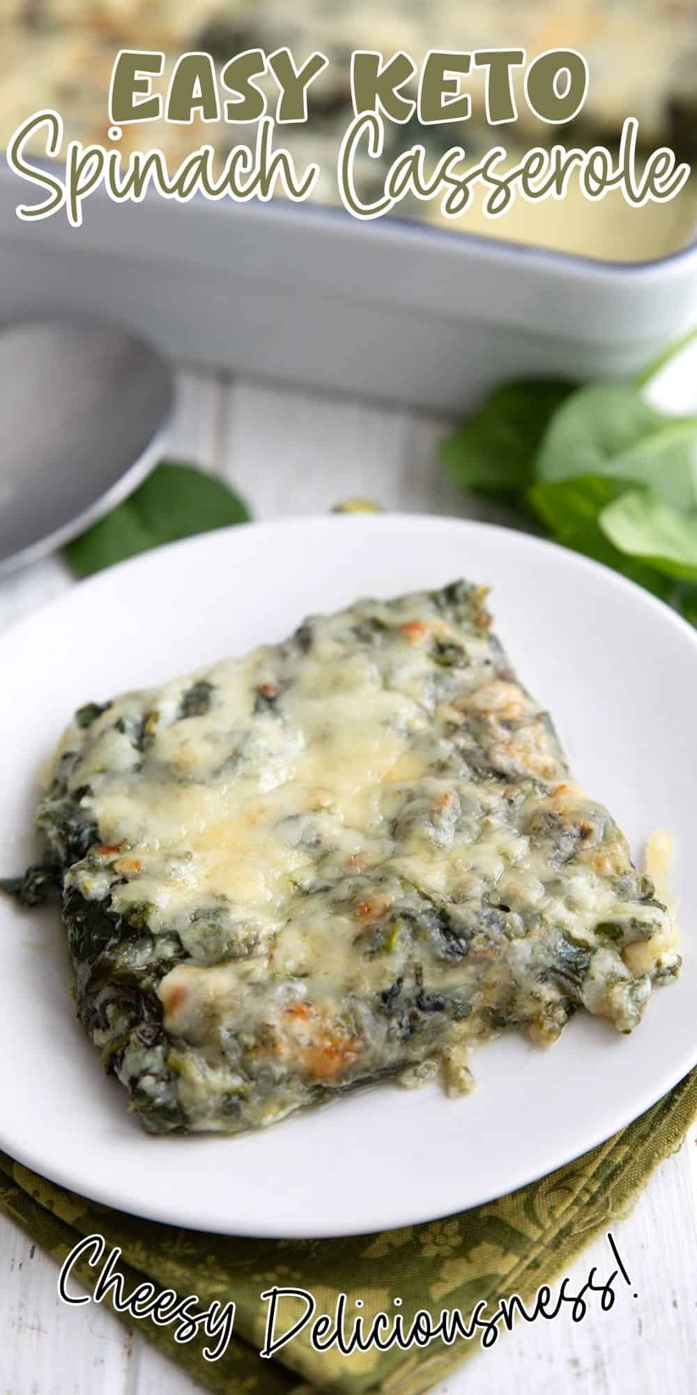 Cheesy Spinach Casserole - All Day I Dream About Food