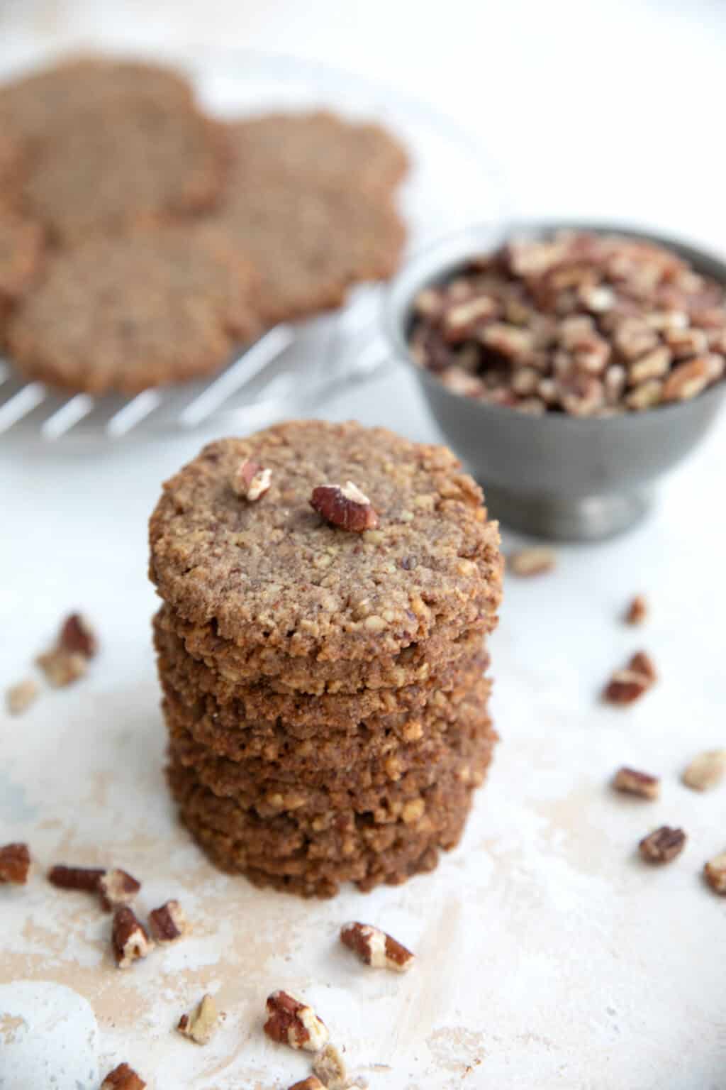 Keto Pecan Lace Cookies - All Day I Dream About Food