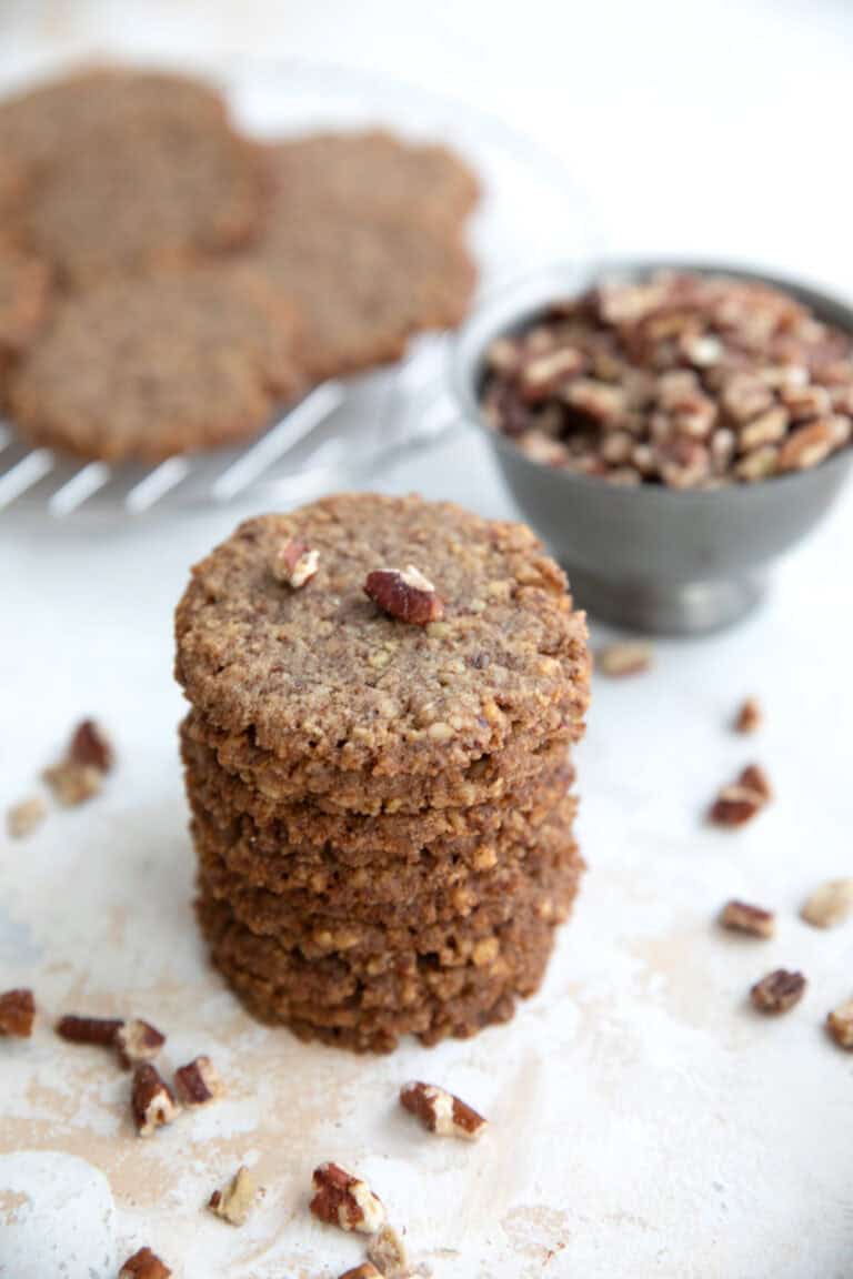 Keto Pecan Lace Cookies - All Day I Dream About Food