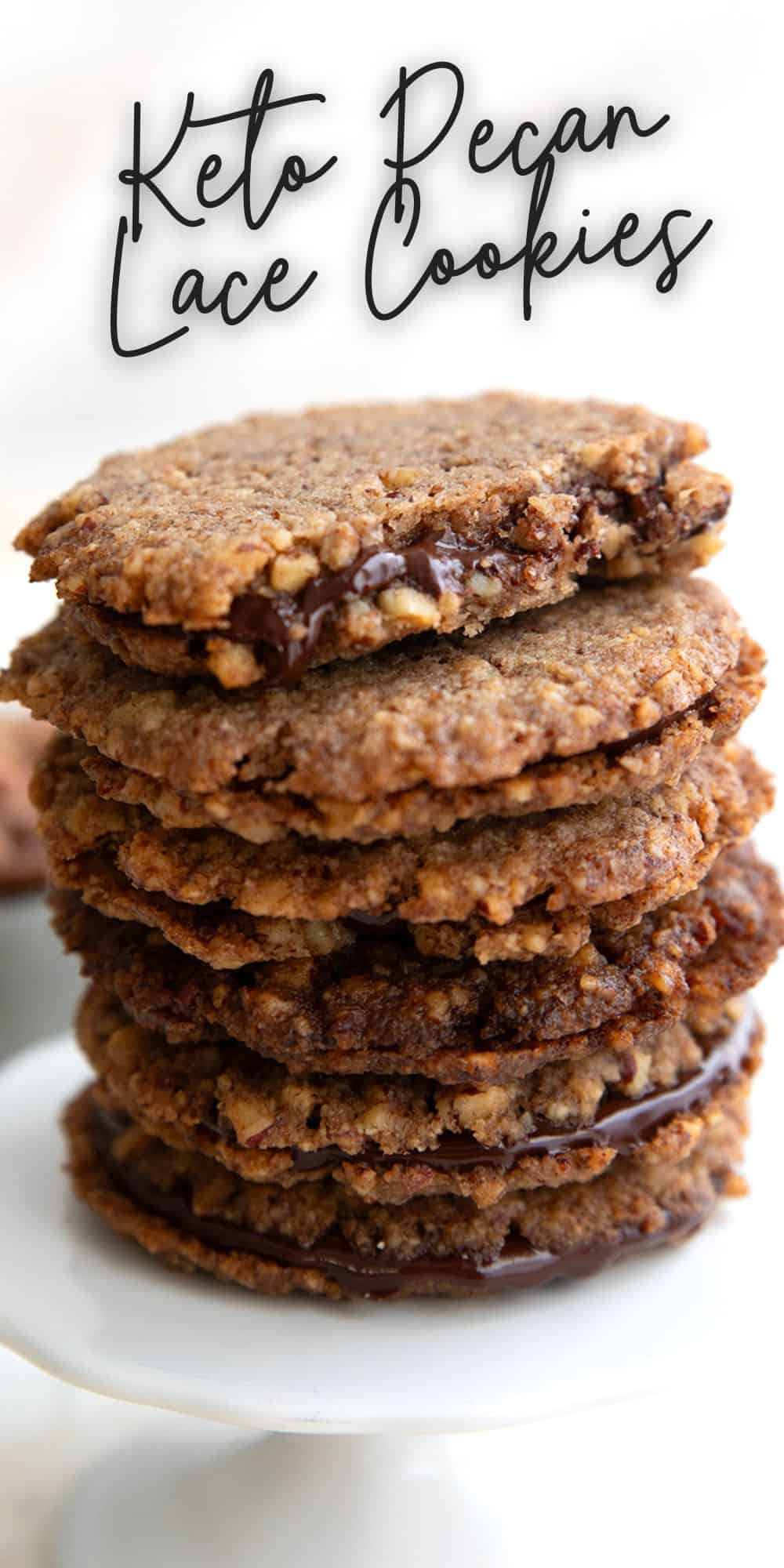 Keto Pecan Lace Cookies - All Day I Dream About Food