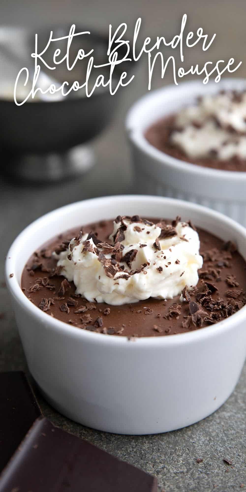 Keto Blender Chocolate Mousse - All Day I Dream About Food