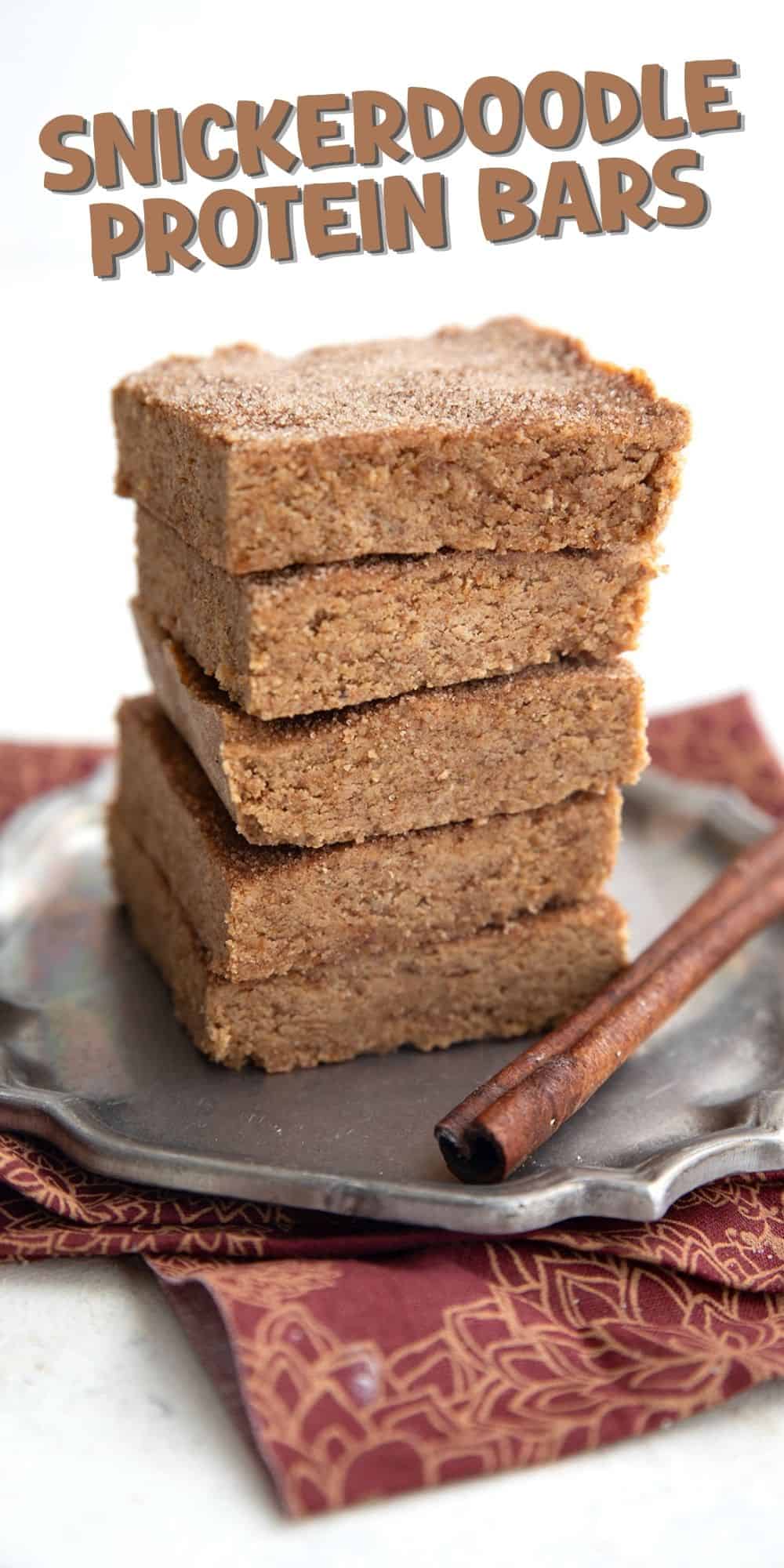 Snickerdoodle Protein Bars - All Day I Dream About Food
